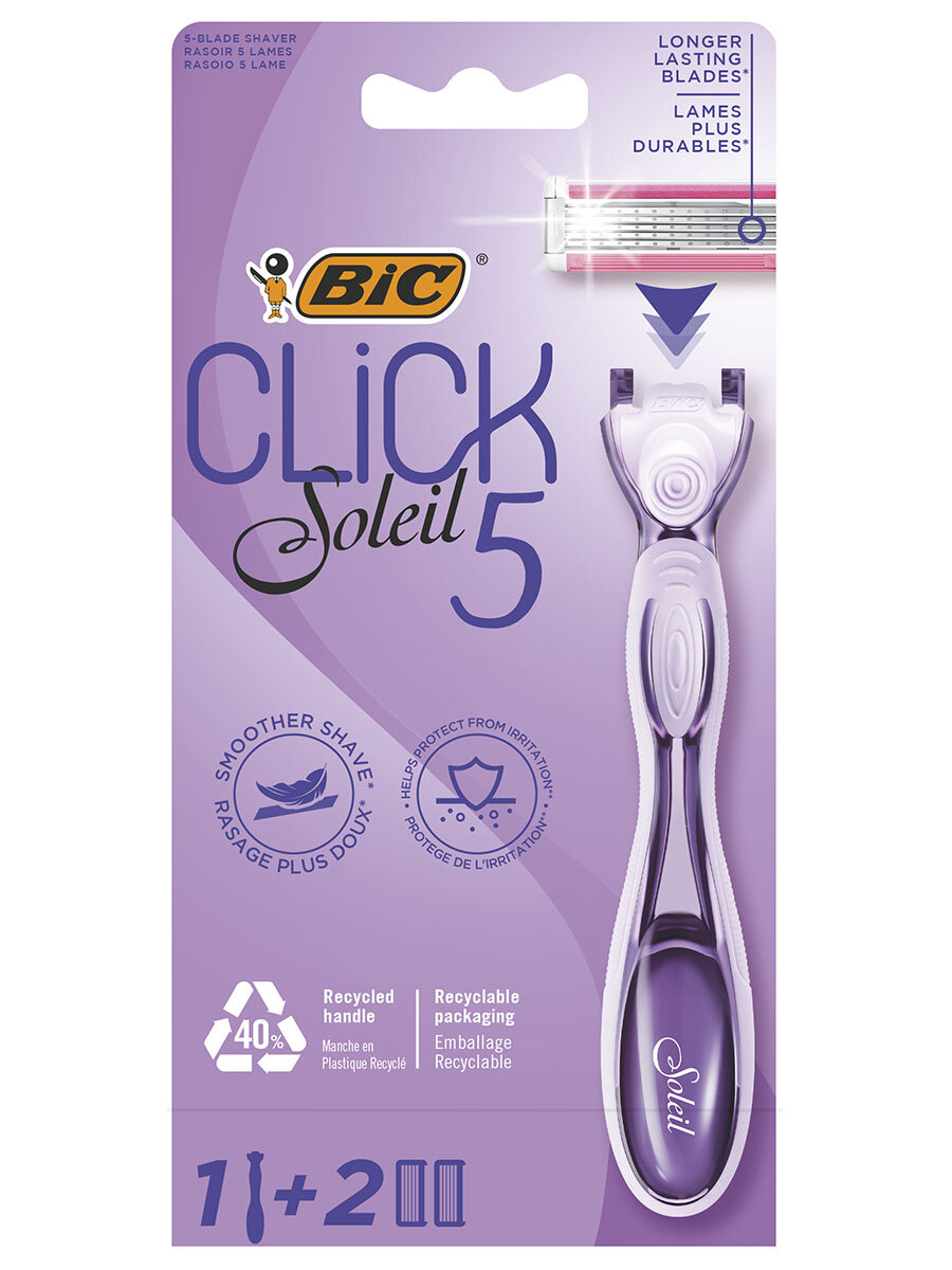 Bic Click 5 Soleil Станок для бритья с 2 сменными кассетами