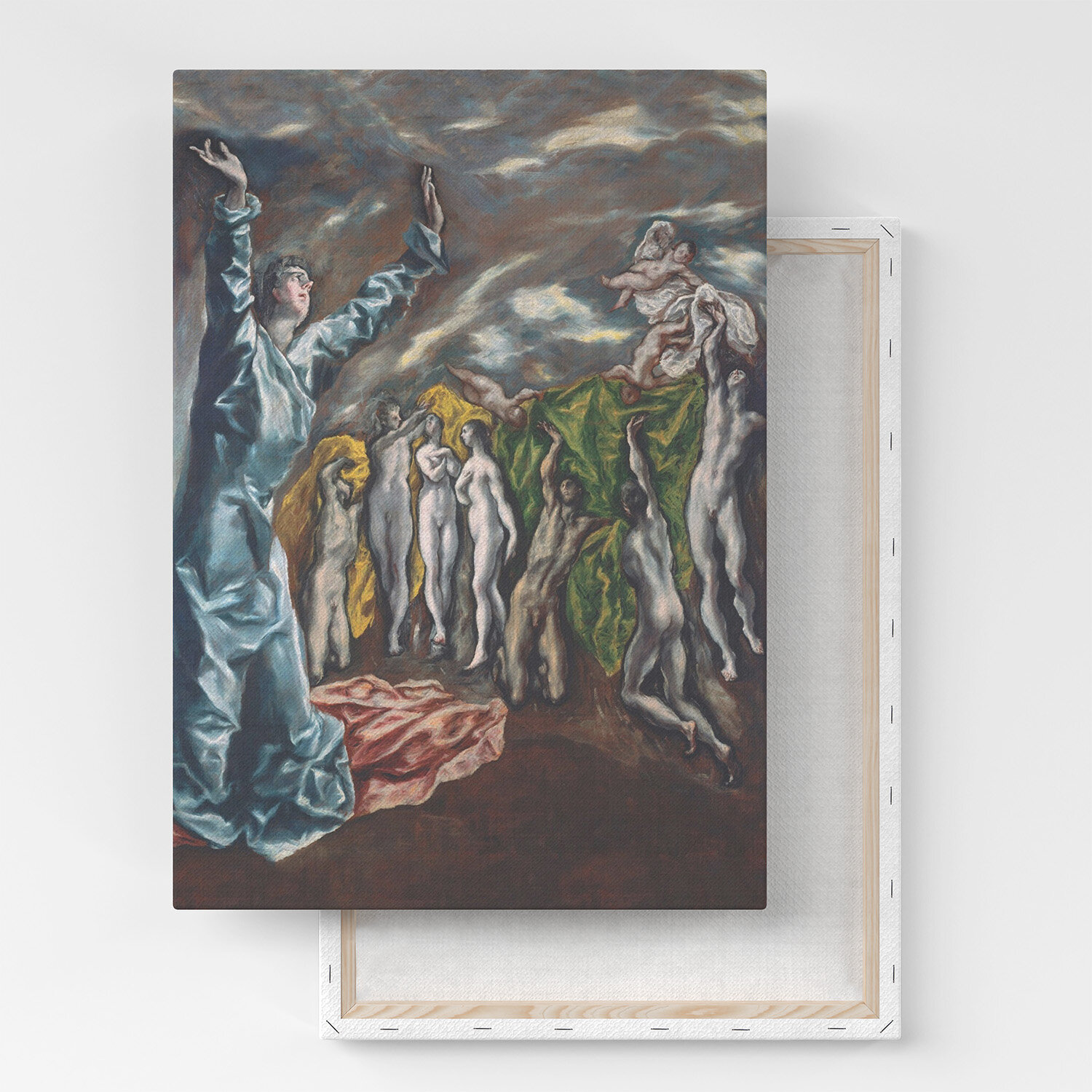 Картина на холсте, репродукция / Эль Греко - The Vision of Saint John / Размер 30 x 40 см
