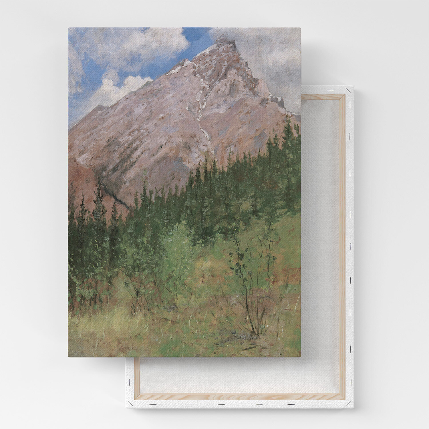 Картина на холсте, репродукция / Фредерик Ремингтон - Banff, Cascade Mountain / Размер 30 x 40 см