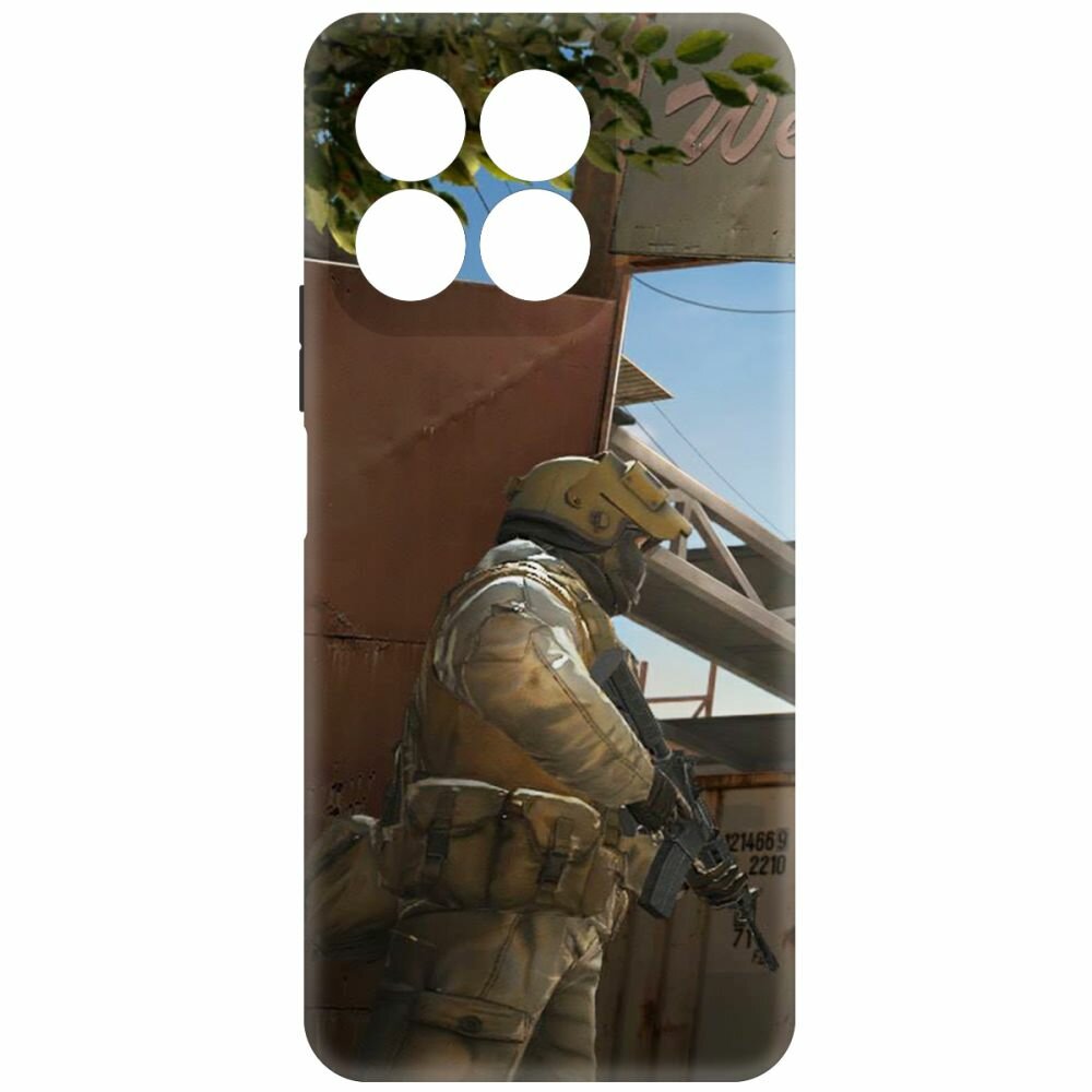 Чехол-накладка Krutoff Soft Case Cтандофф 2 (Standoff 2) - Rust для Honor X8b черный