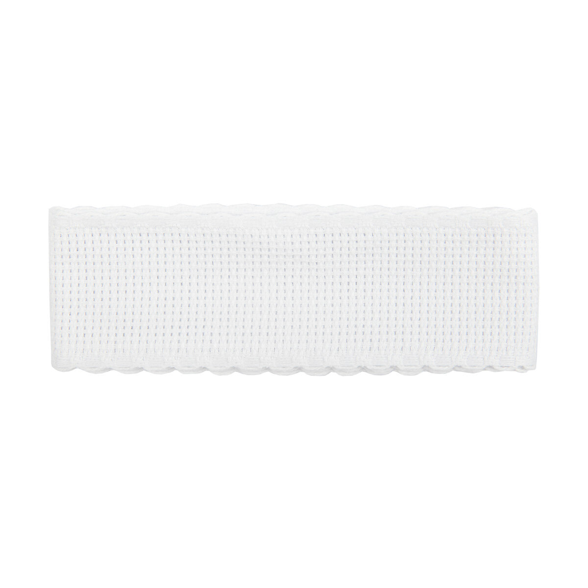 Канва KT- 35 Gamma лента Aida №14 100% хлопок 35 мм 25 м белый/белый