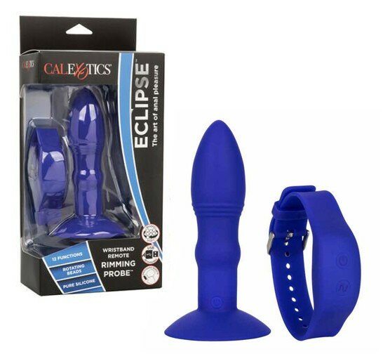 Анальная пробка с функцией вибрации «Eclipse» на дистанционном управлении