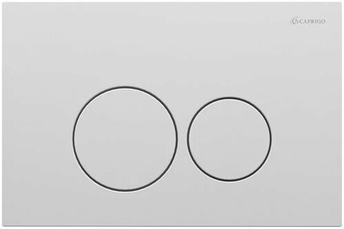 Кнопка смыва Caprigo Dew DA001-white для инсталляции, белый