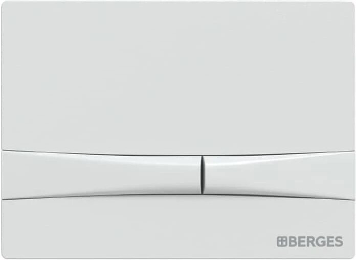 Кнопка смыва Berges Novum F4 040054 для инсталляции, белый матовый
