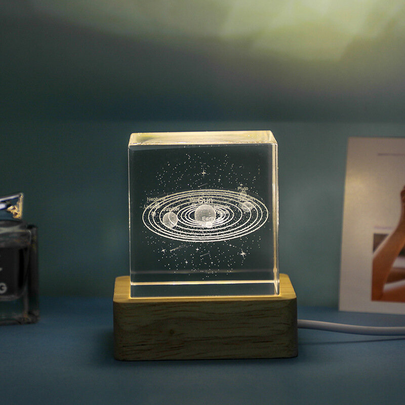 Украшение в виде куба 4 см, мини ночник