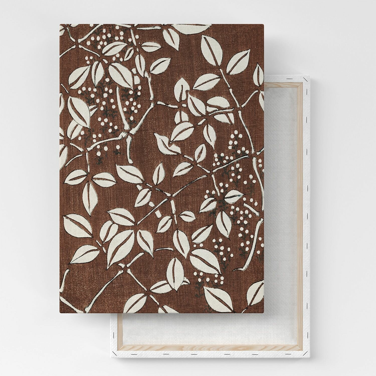 Картина на холсте, репродукция / Shin Bijutsukai - Leaf pattern / Размер 30 x 40 см