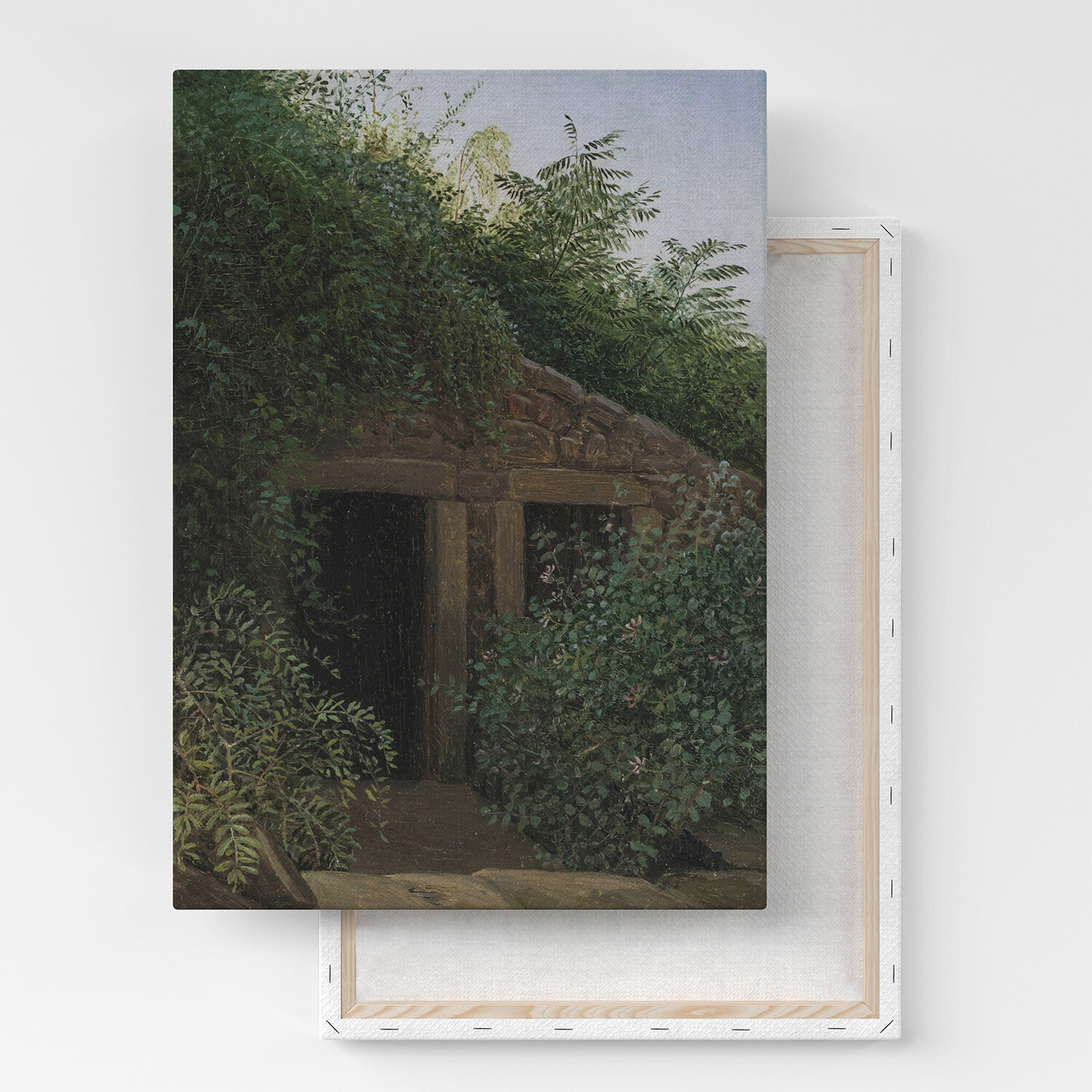 Картина на холсте, репродукция / Карл Густав Карус - An Overgrown Mineshaft / Размер 60 x 80 см