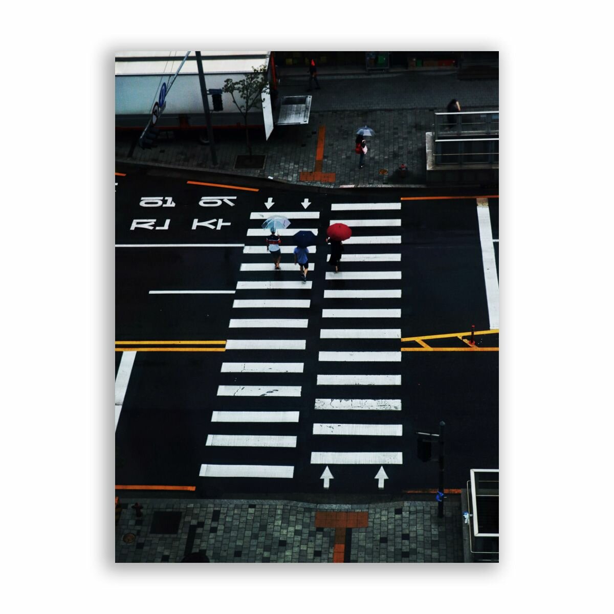 Постер, плакат на бумаге / Улицы Южной Кореи / Размер 30 x 40 см