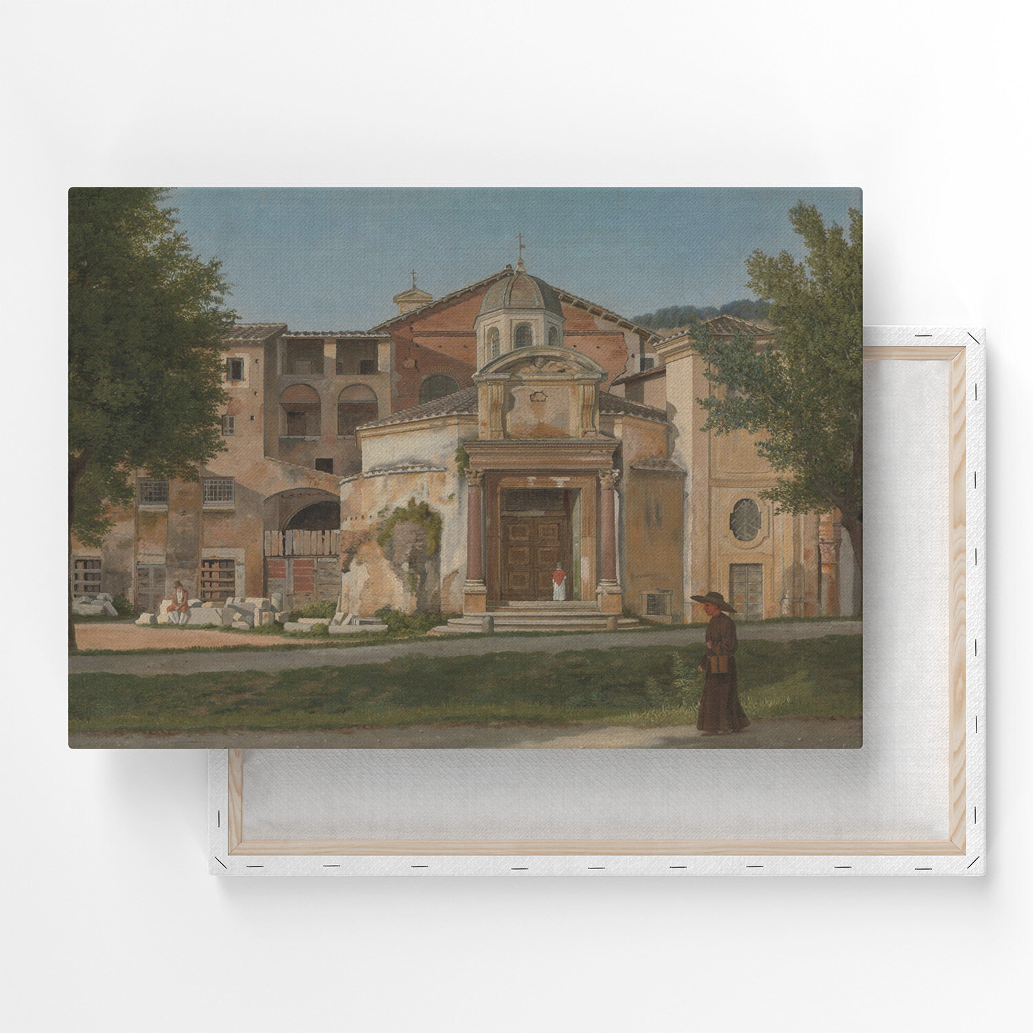 Картина на холсте, репродукция / Кристоффер Эккерсберг - A Section of the Via Sacra / Размер 60 x 80 см