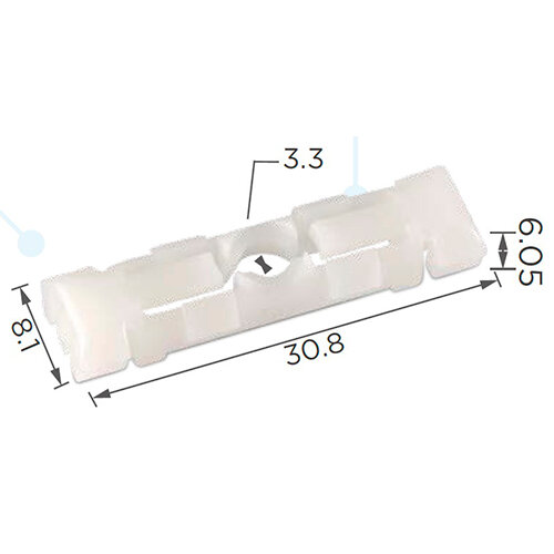 Клипса крепления молдинга крыши/порога (OEM: 191853733A) 773890