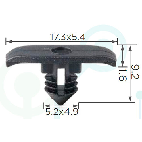 Клипса уплотнителя двери/капота/багажника (OEM: 1H0823717) 774696