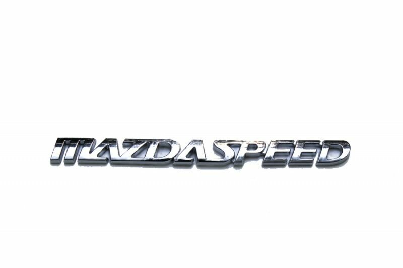 Шильдик "MAZDA SPEED" на багажник авто хром (длина 16см). Мазда Спэд