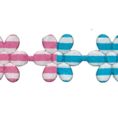 Gamma' WD-59-JR27 декоративная лента 16 мм, длина 3 м для декоративного оформления интерьера цвет голубой/белый