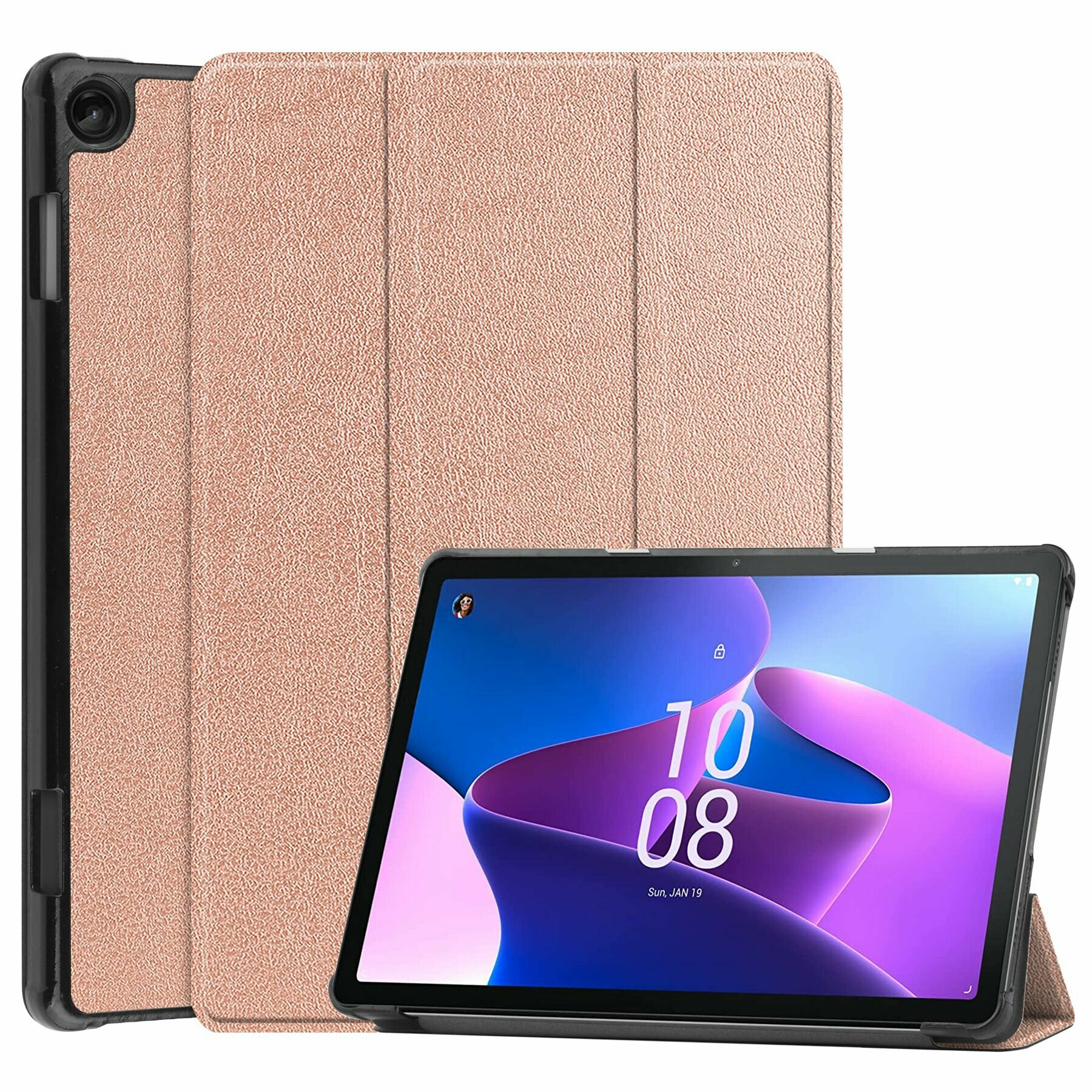 Чехол для Lenovo Tab M10 3 Gen TB-328F (2022) 10.1" розовое золото