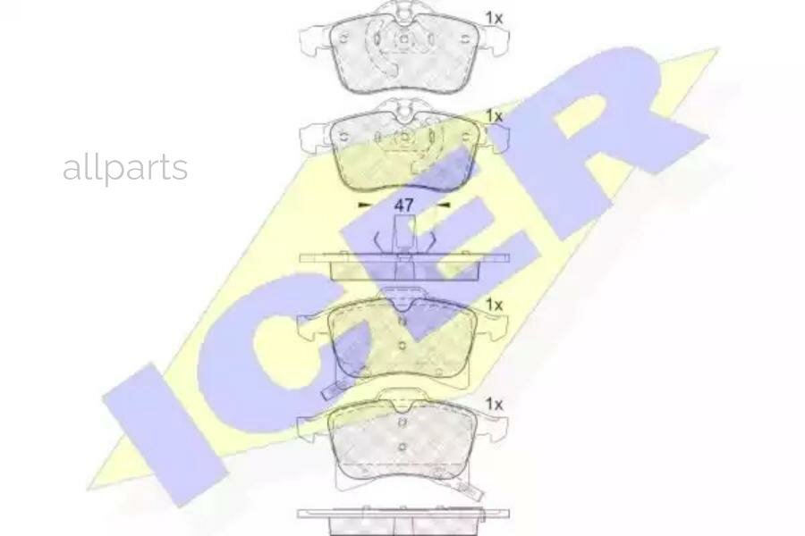 ICER 181592 181592 колодки дисковые передние !\ Opel Meriva 1.4-1.7DTi 03>#