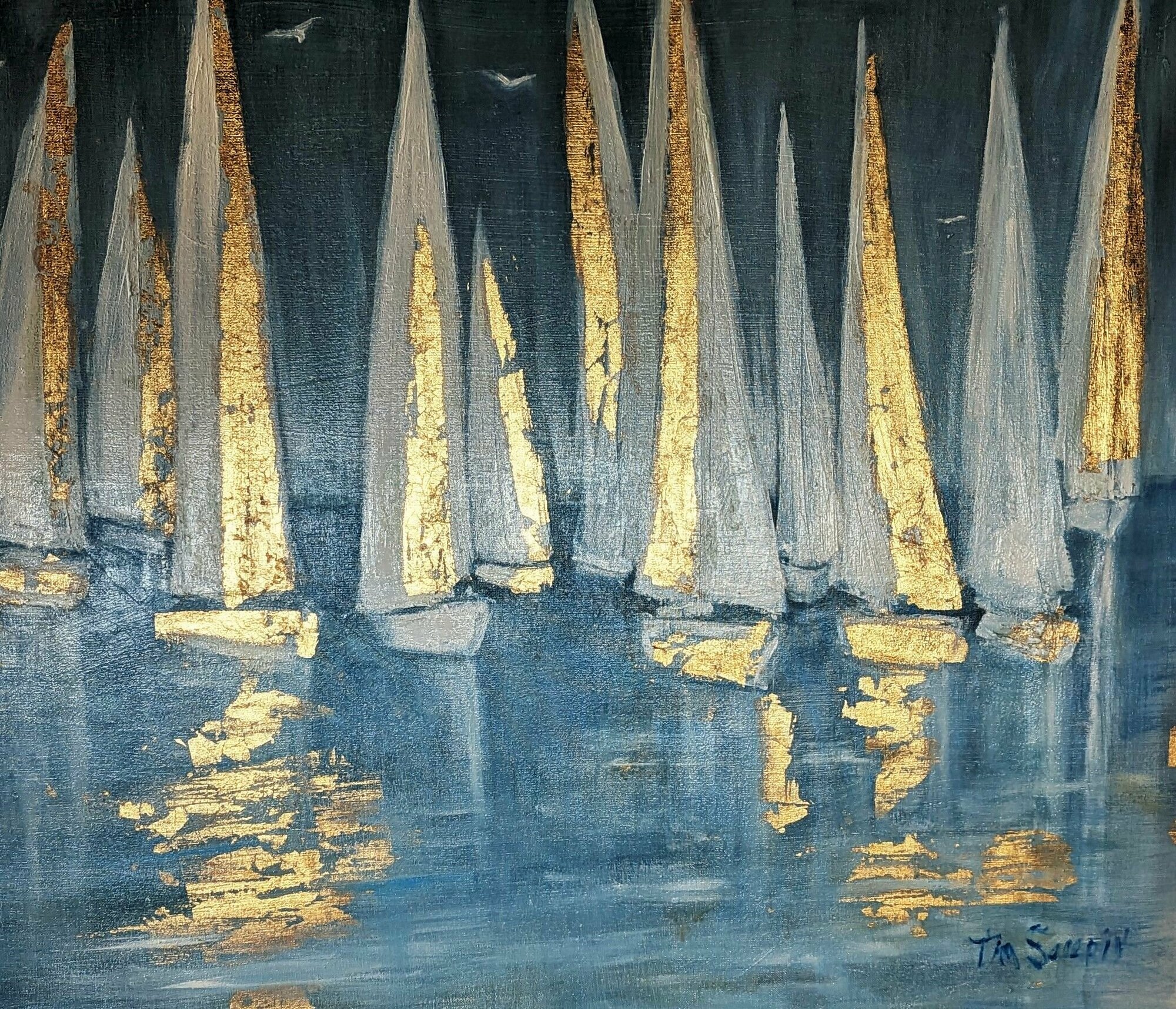 Картина. Холст. Масло. Поталь. Ручная работа. 80/80 см. Художник Tim Severin.