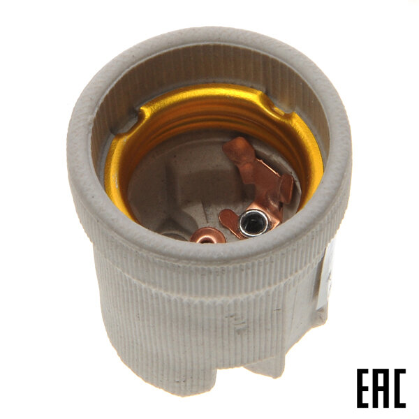 Патрон Е27 474007 GLH-E27-CER-H-W, керамический, подвесной, белый General (122 шт. в наборе)