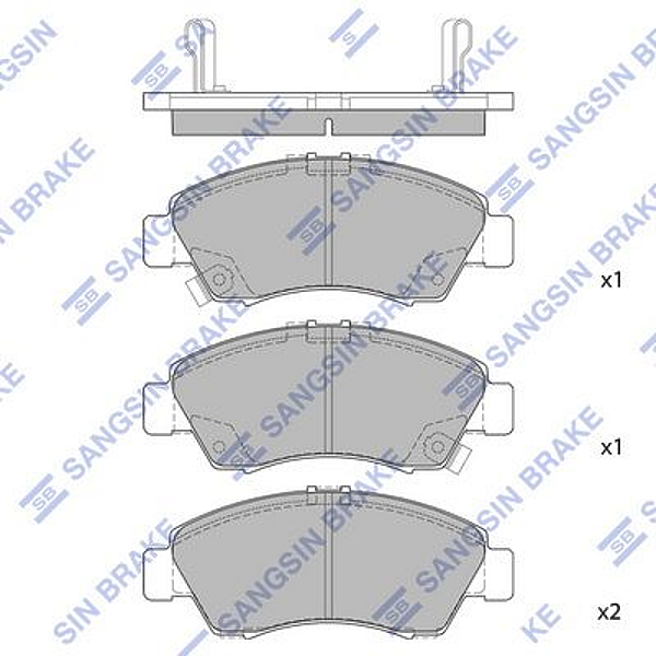 HI-Q SP2032 sp2032 колодки дисковые передние\ Honda (Хонда) Civic (Цивик) 1.3i-1.6i &16v 91-01
