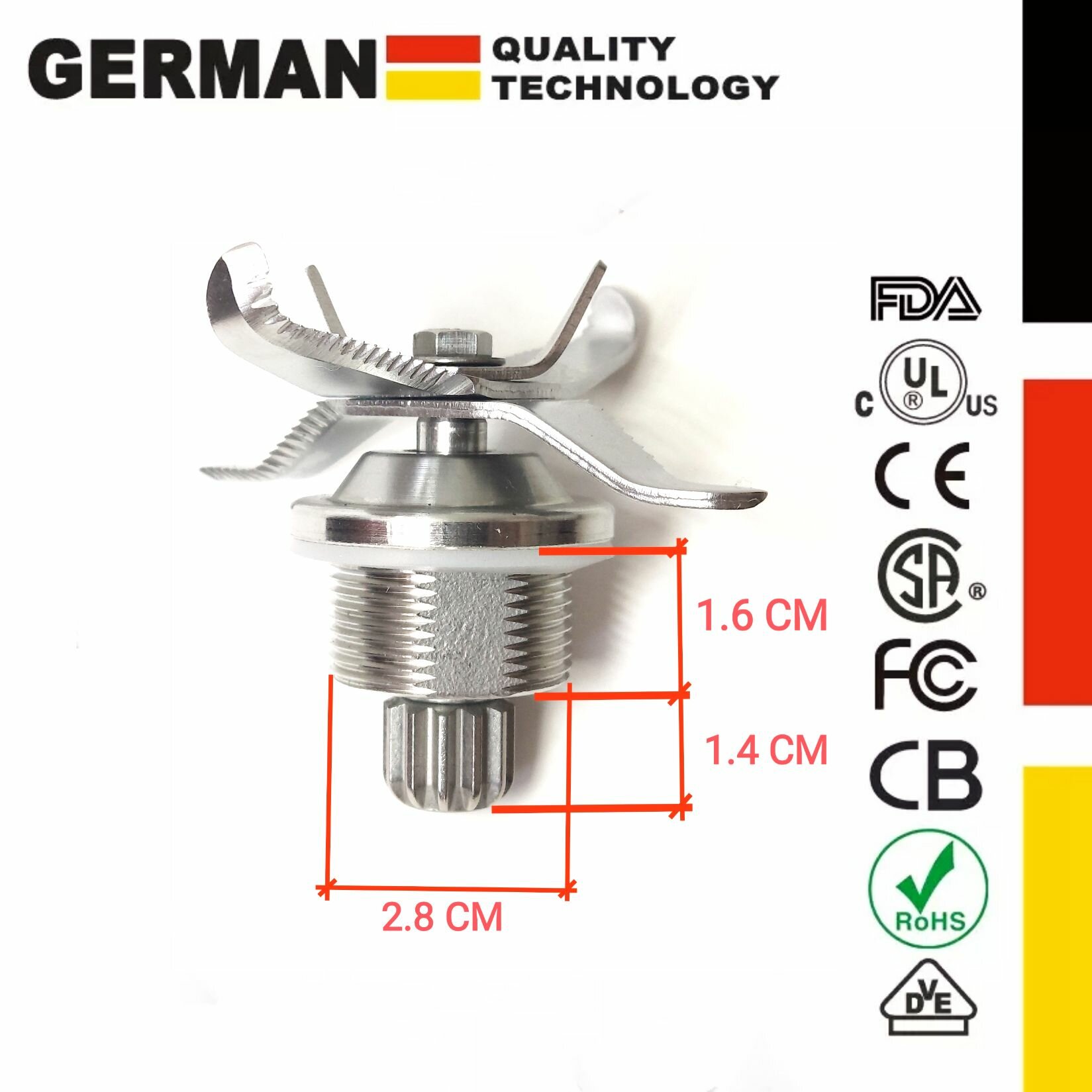 Нож для блендера Rawmid BDS-04, BDL-09, BDM-06