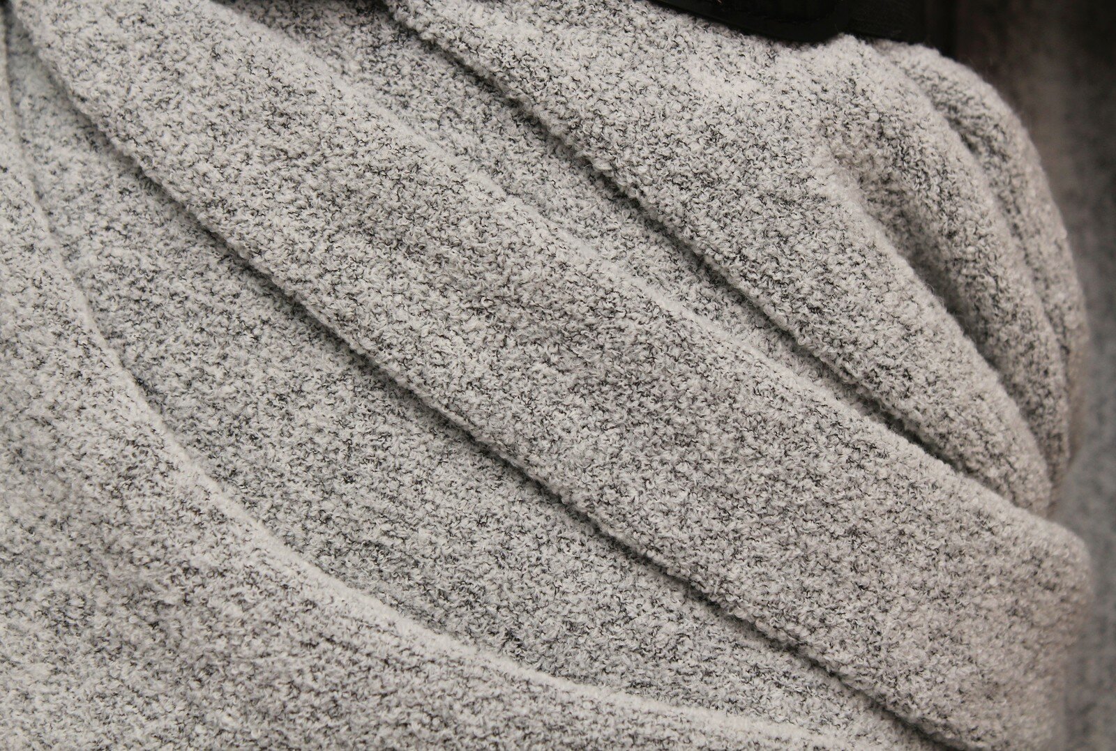 Ткань Трикотаж букле-стрейч двусторонний, ш142см, 0,5 м