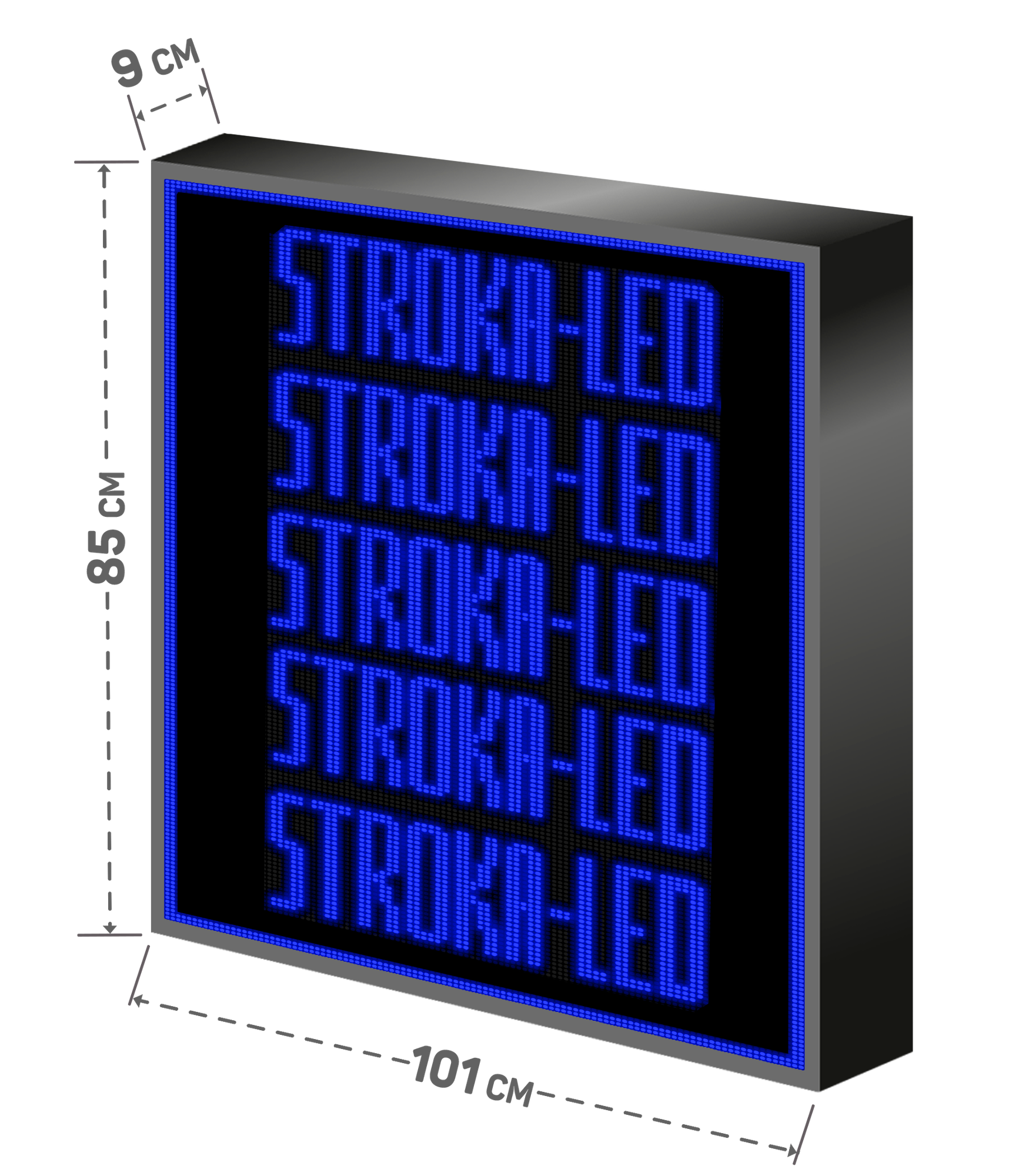 Бегущая строка/ Led /рекламная вывеска/ панель/101х85см