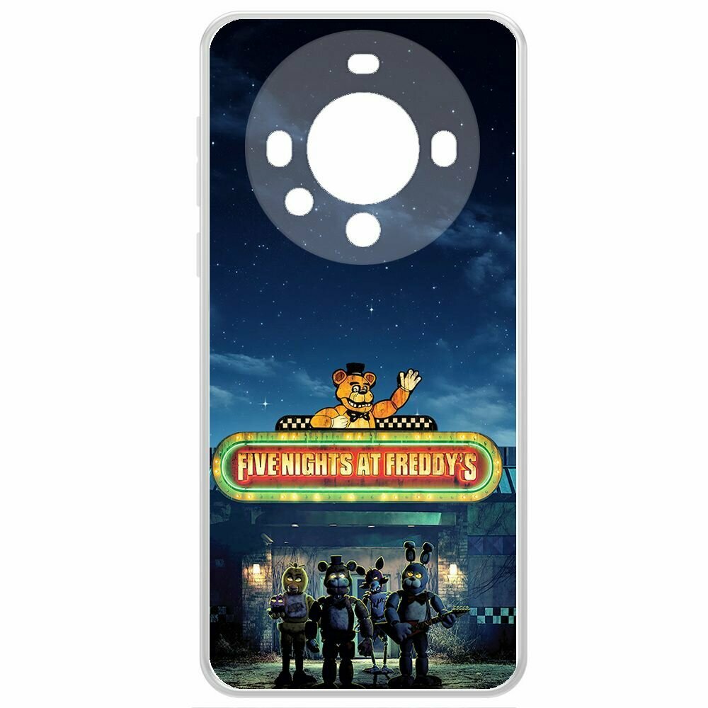 Чехол-накладка Krutoff Clear Case фнаф - Банда вместе для Huawei Mate 60