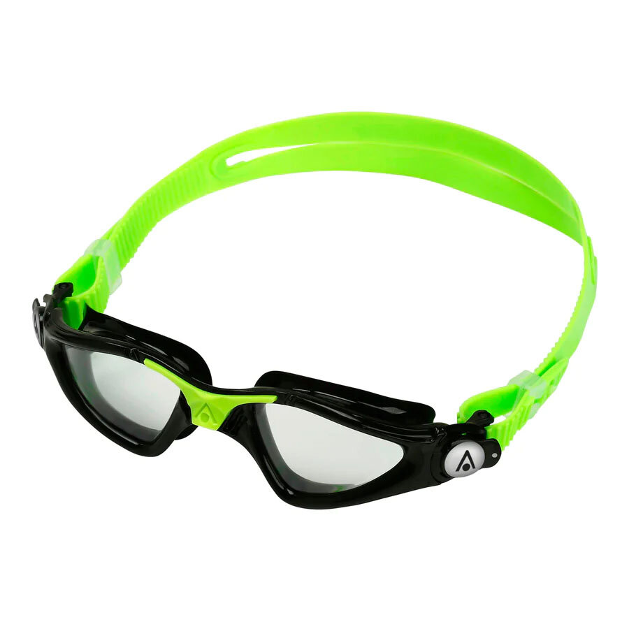 Aquasphere Очки для плавания Kayenne Junior прозрачные линзы, black/lime