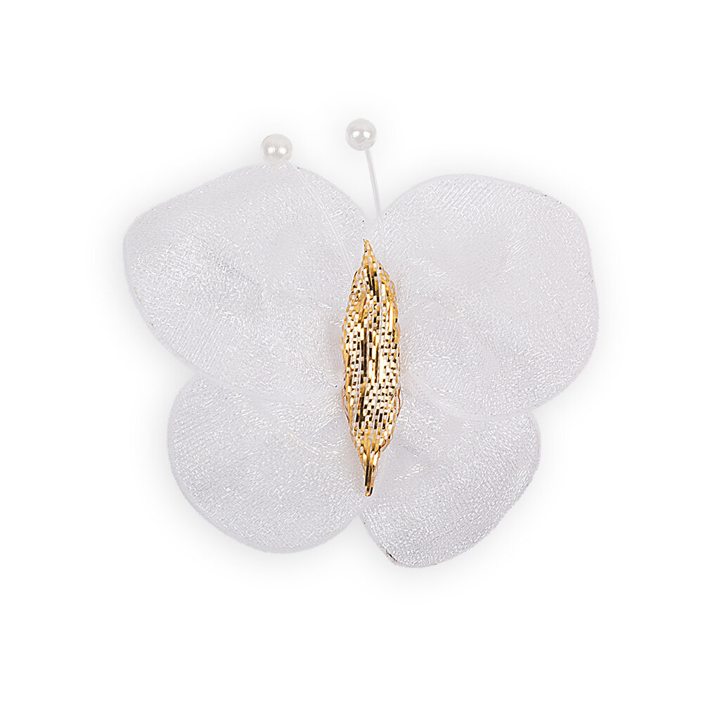 BLITZ 24 Бабочка капрон №71 белый декоративный элемент одежды и аксессуар украшение