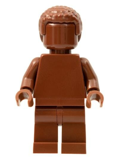 Минифигурка Lego tls101 Everyone is Awesome Reddish Brown (Monochrome)