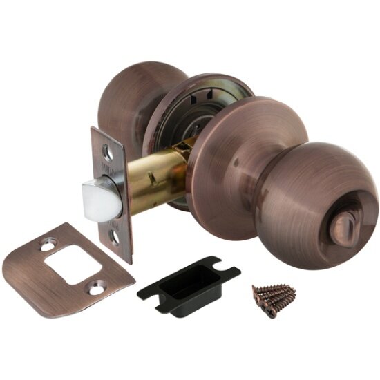 Ручка защелка Punto DK672 AC-BK (6072 AC-B ) (фик.) медь