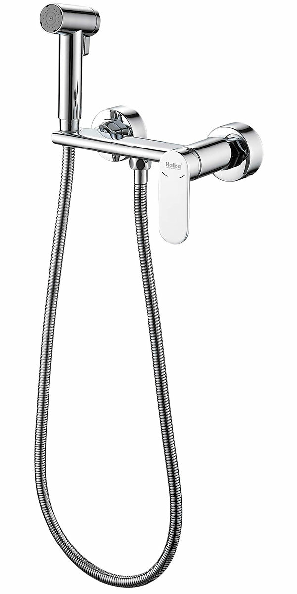 Гигиенический душ со смесителем Haiba хром (HB5516)