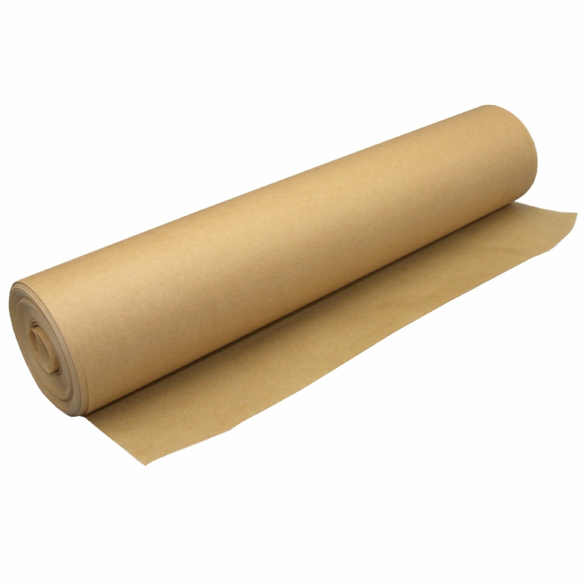 Бумага для выпечки 38см х 100м пергамент силиконизированный с 2 сторон, коричневый Идеал,1 рулон