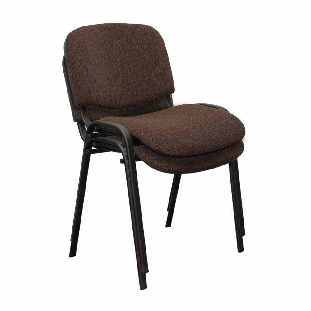 Стул офисный изо ISO black Ткань (2 шт), C24 коричневый