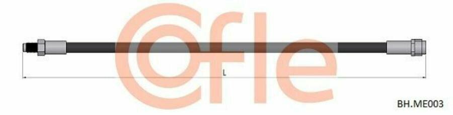 COFLE 92BHME003 Шланг тормозной передн MERCEDES C (W202/203/204) 94- / E (W210) 96- / CLK (W208/209) 98-