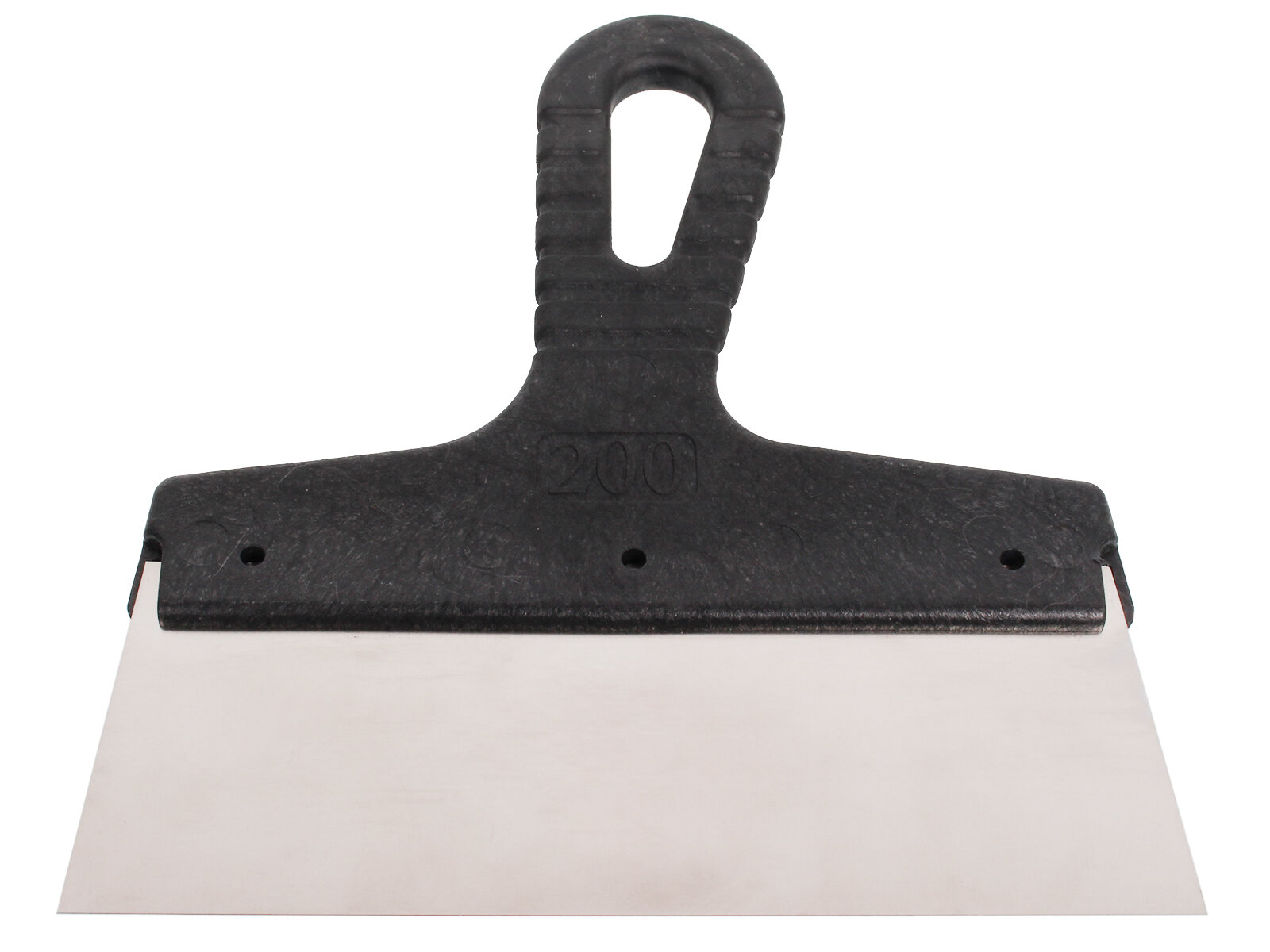 Шпатель Сибртех фасадный из нержавеющей стали 200 мм пластмассовая ручка