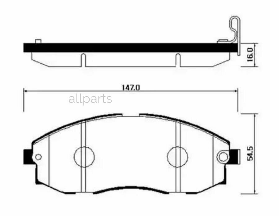 HSB HP0018 Колодки тормозные