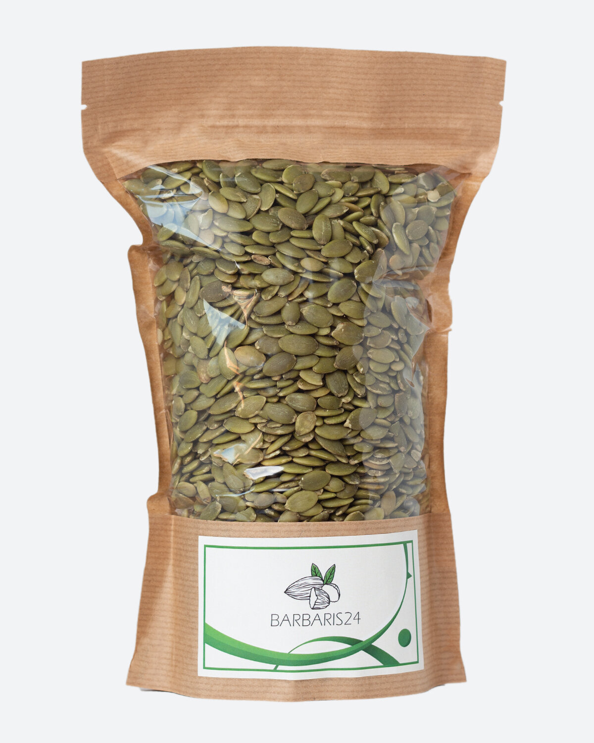 Семечки тыквенные очищенные (сырые) BARBARIS24 500гр.