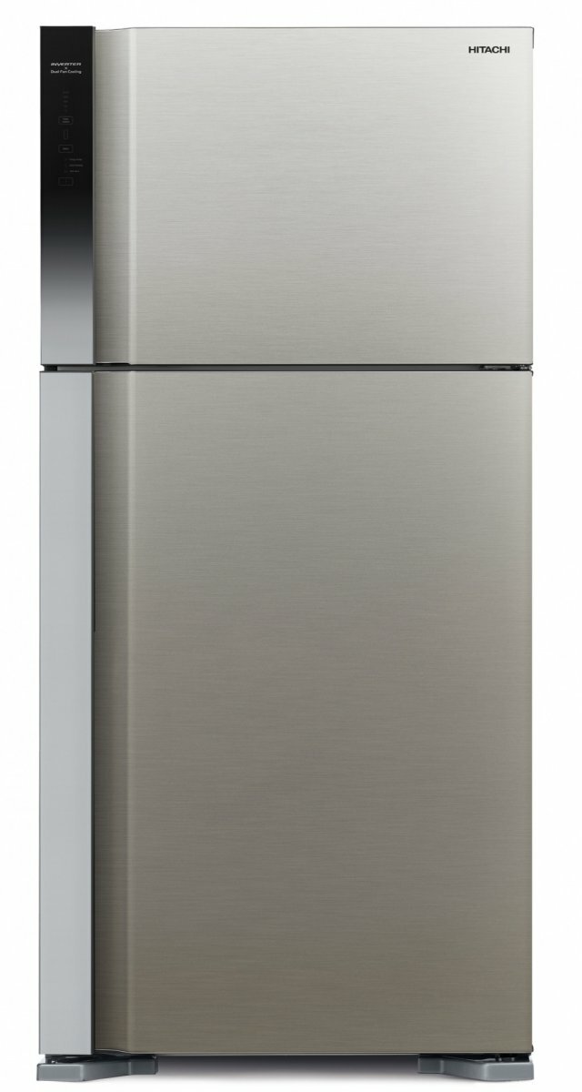 Двухкамерный холодильник Hitachi R-V660PUC7-1 BSL No frost, серебристый