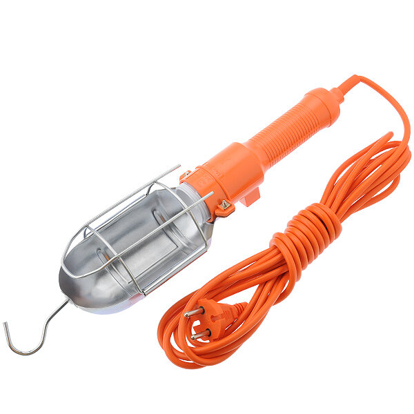 Светильник переносной Б0035326 WL-5m под лампу E27, с выключ, металл. решетка 5м IP20 ЭРА