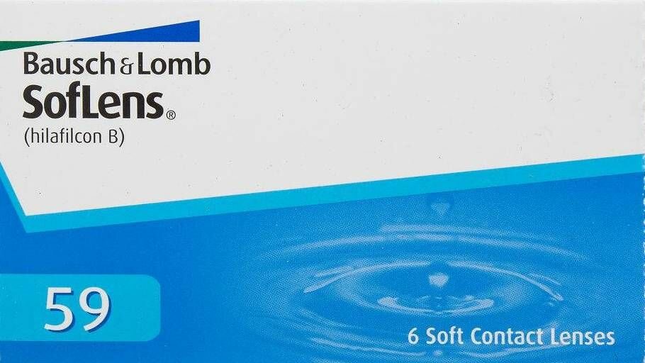 Bausch + Lomb Контактные линзы SofLens 59, 6 шт. 8.6 -8.5