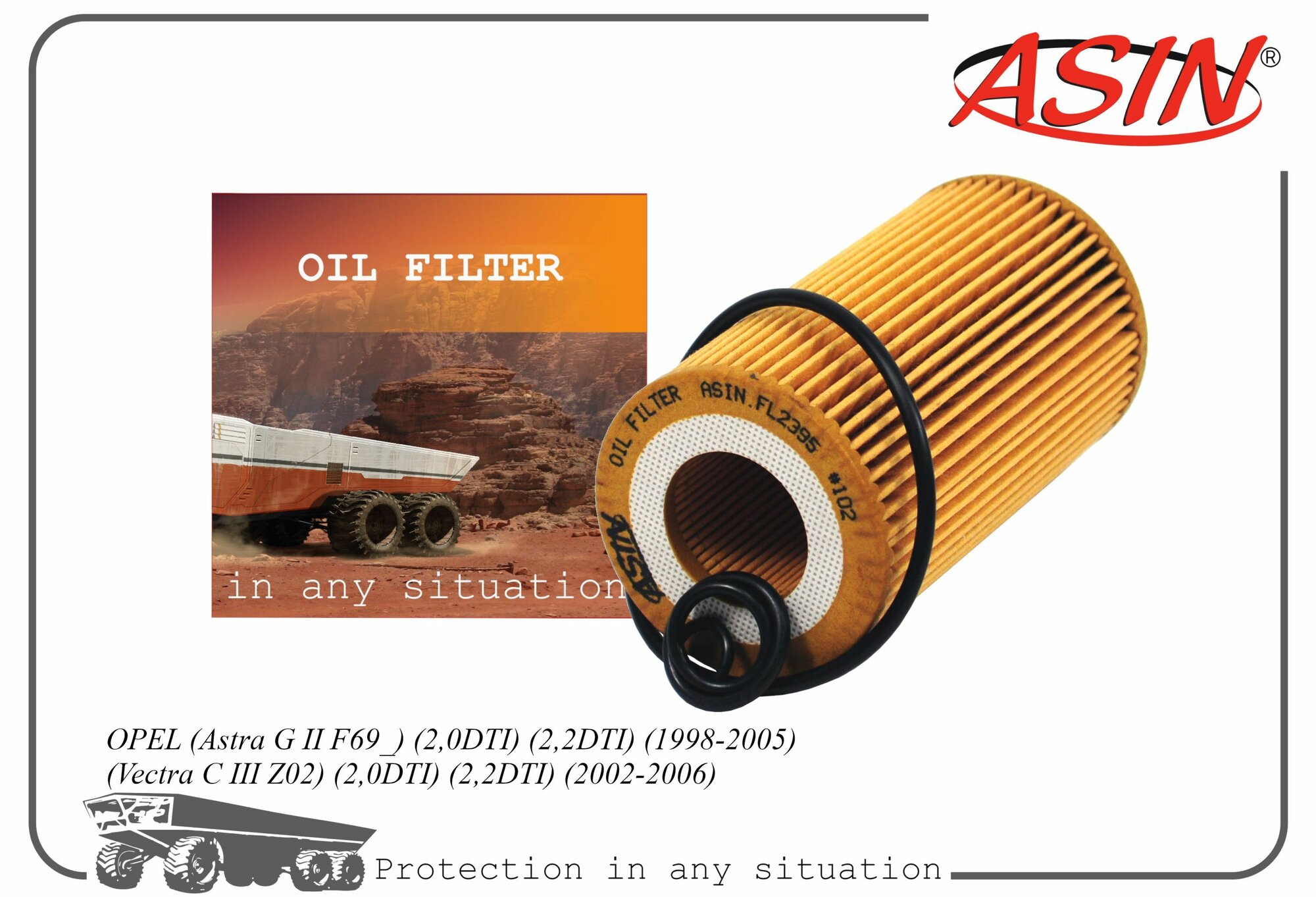 Фильтр масляный 9117321 ASIN. FL2395 для OPEL Astra G II F69_ 2,0DTI 2,2DTI 1998-2005 Vectra C III Z02 2,0DTI 2,2DTI