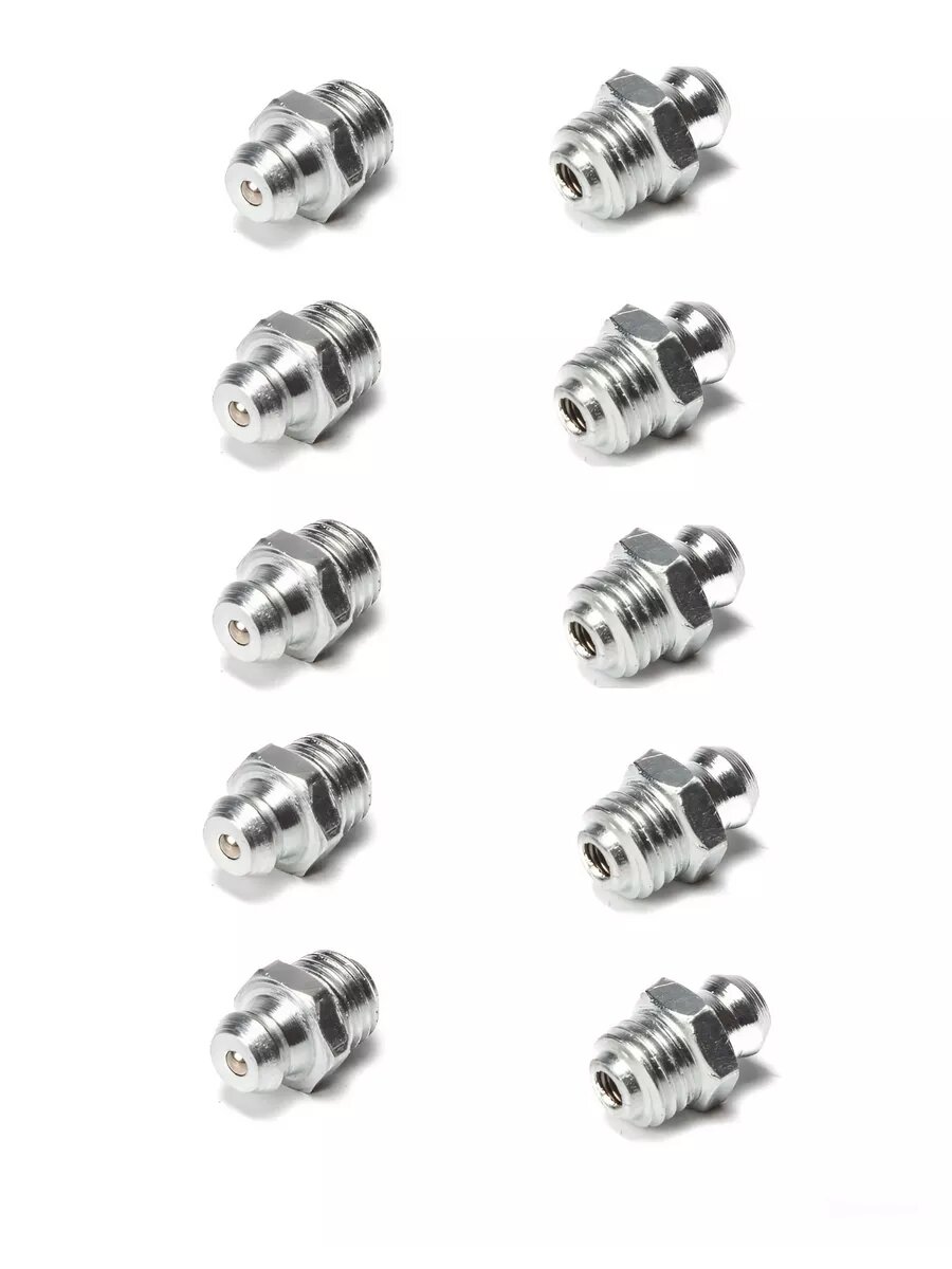 M8 (прямая) пресс-масленка тавотница-(комплект 10 шт.)