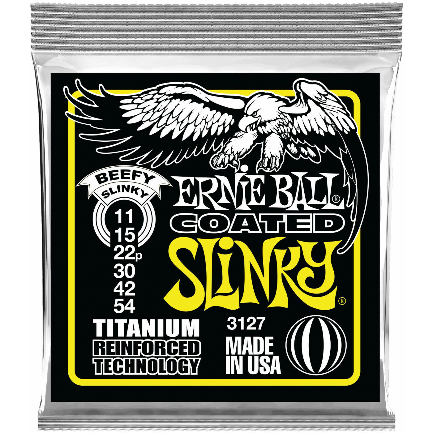 Струны для электрогитары Ernie Ball 3127 Titanium RPS Beefy Slinky