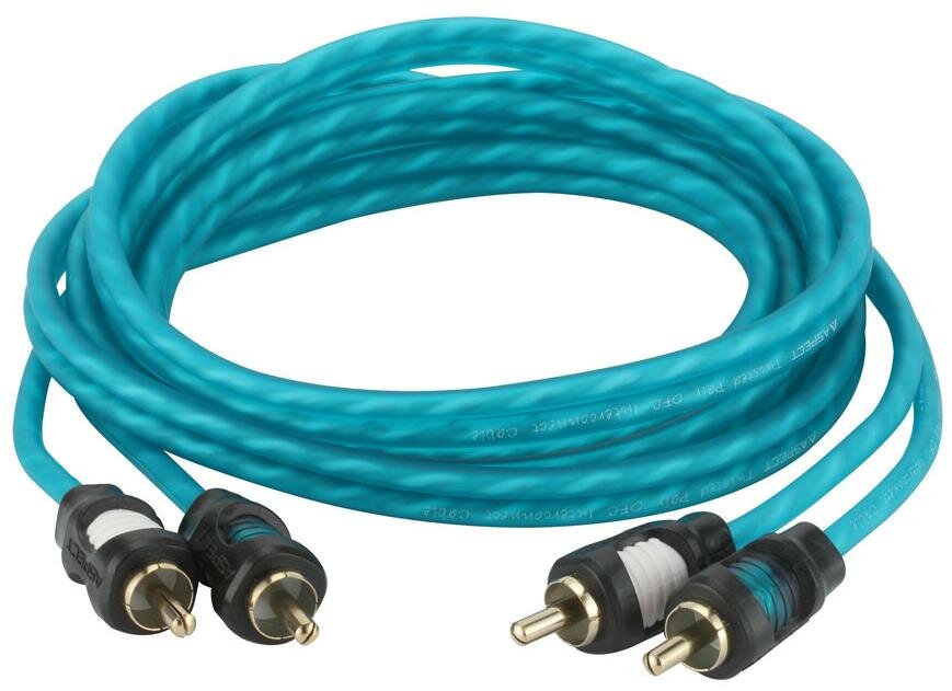 Кабель межблочный Aspect RCA-CL2.18, Cyan Line