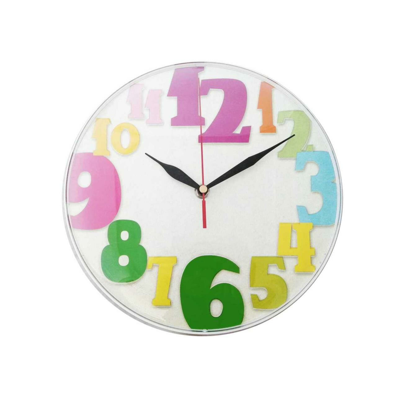 Часы Apeyron PL1712034, с плавный ходом, белые, круглые, арабские цифры 25 см