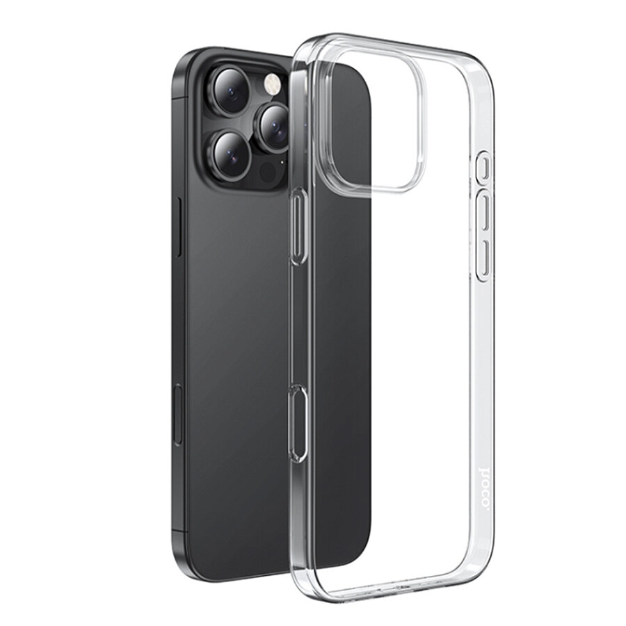 Силиконовый чехол-накладка на Apple iPhone 16 Pro, прозрачный