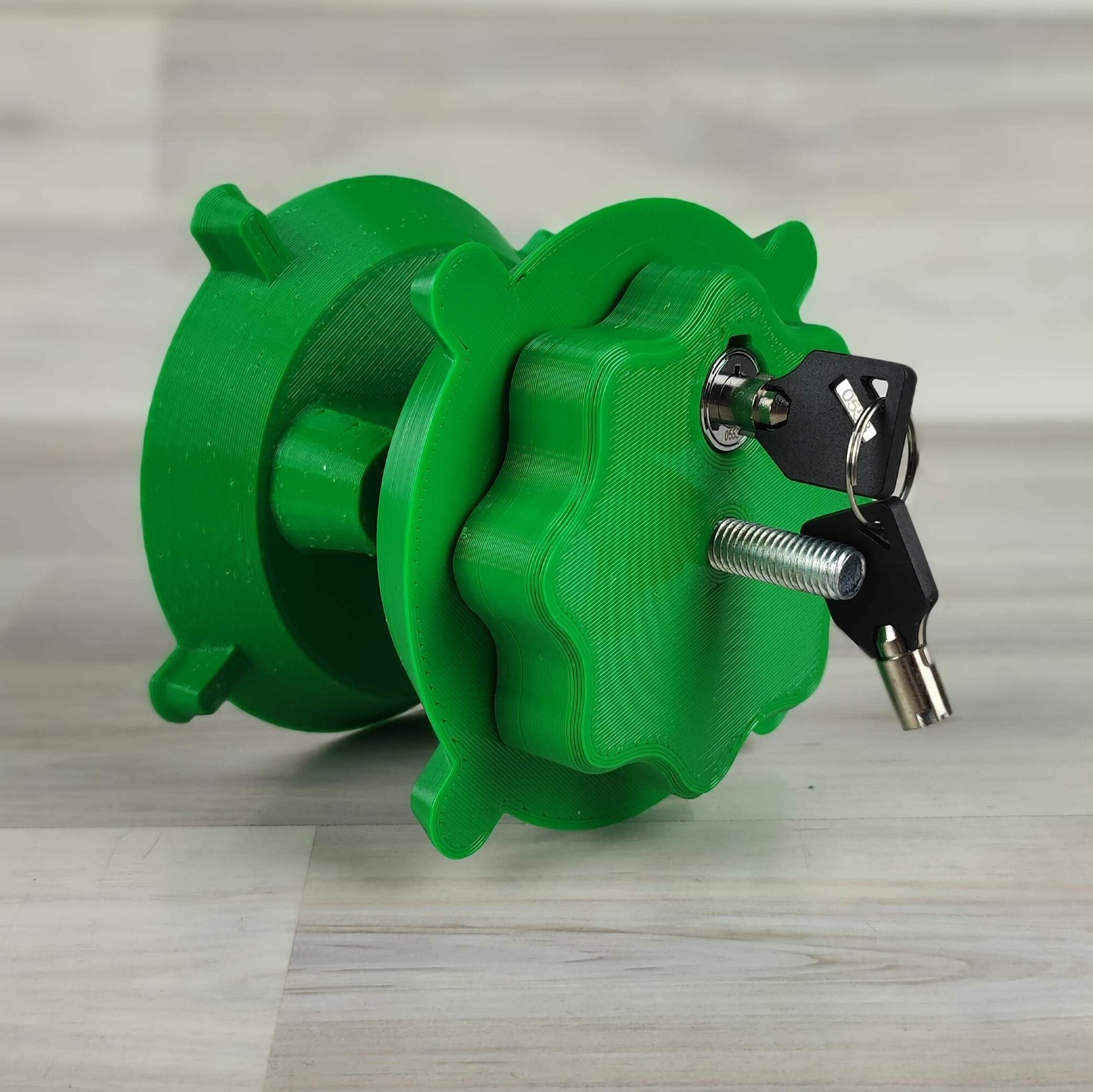 Крепление С замком для экспедиционной канистры "Экстрим+", PETG / FDM печать, M10, зеленый