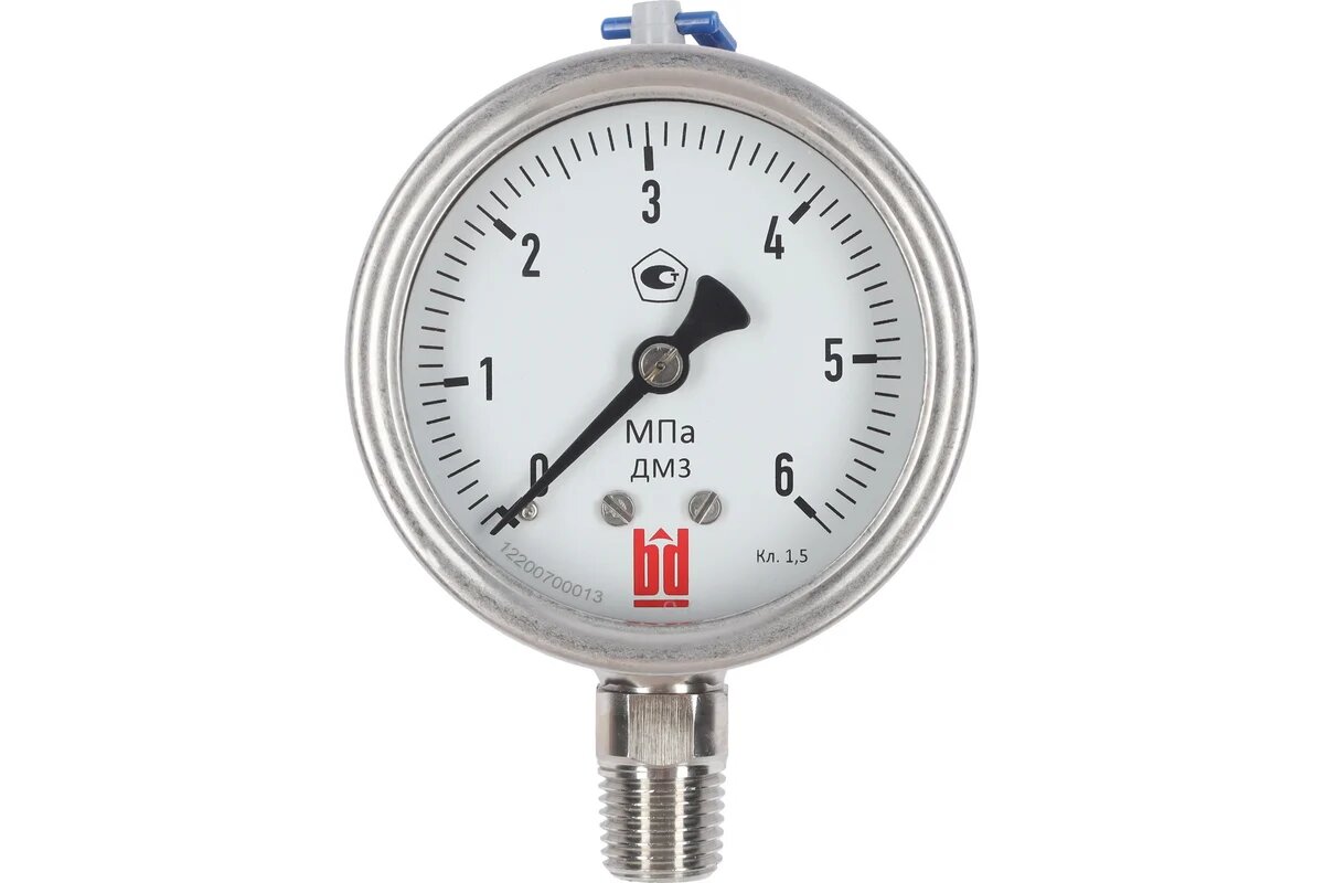 BD Манометр ДМ 3 063 Р (0-6) МПа, класс точности 1.5, резьба 1/4NPT, 1153100009