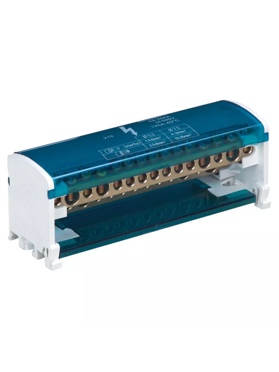 Шины на DIN-рейку в корпусе (кросс-модуль) 2х15