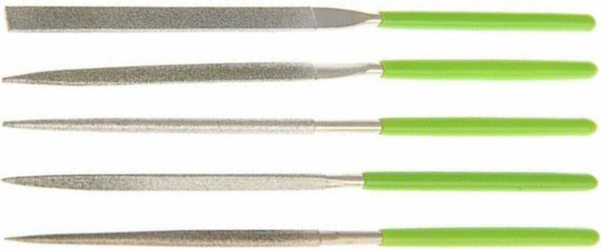 Набор надфилей алмазных 140х70х3 мм (5 шт/уп) Сибртех